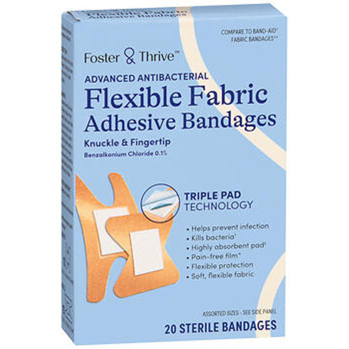 Foster & Thrive Advanced Antibacterial Flexible Fabric Adhesive ...