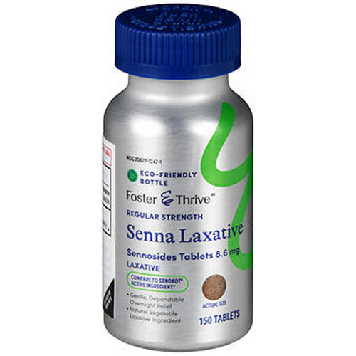Foster & Thrive Regular Strength Senna Laxative Sennosides 8.6 mg ...
