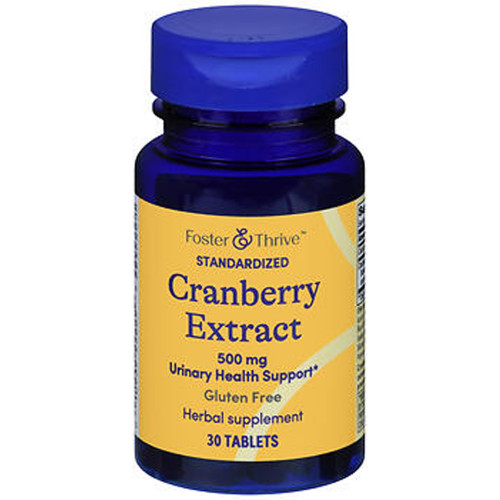Foster & Thrive Standardized Cranberry Extract 500 mg Tablets - 30 ...