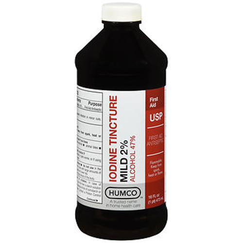 Humco Iodine Tincture Mild 2% USP - 16 oz | Thrifty White Health Essentials