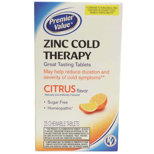 Premier Value Zinc Cold Therapy Citrus Tablets | Thrifty White Health ...