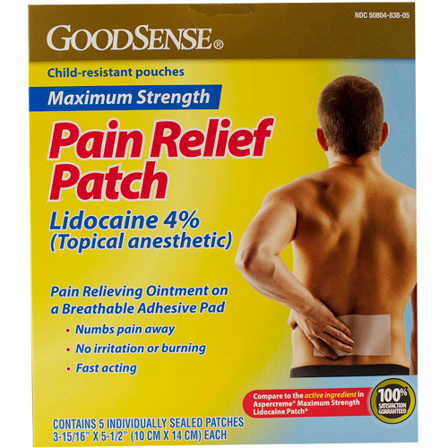 Good SenseLidocaine Pain Relief Patch - 5 ct | Thrifty White Health ...