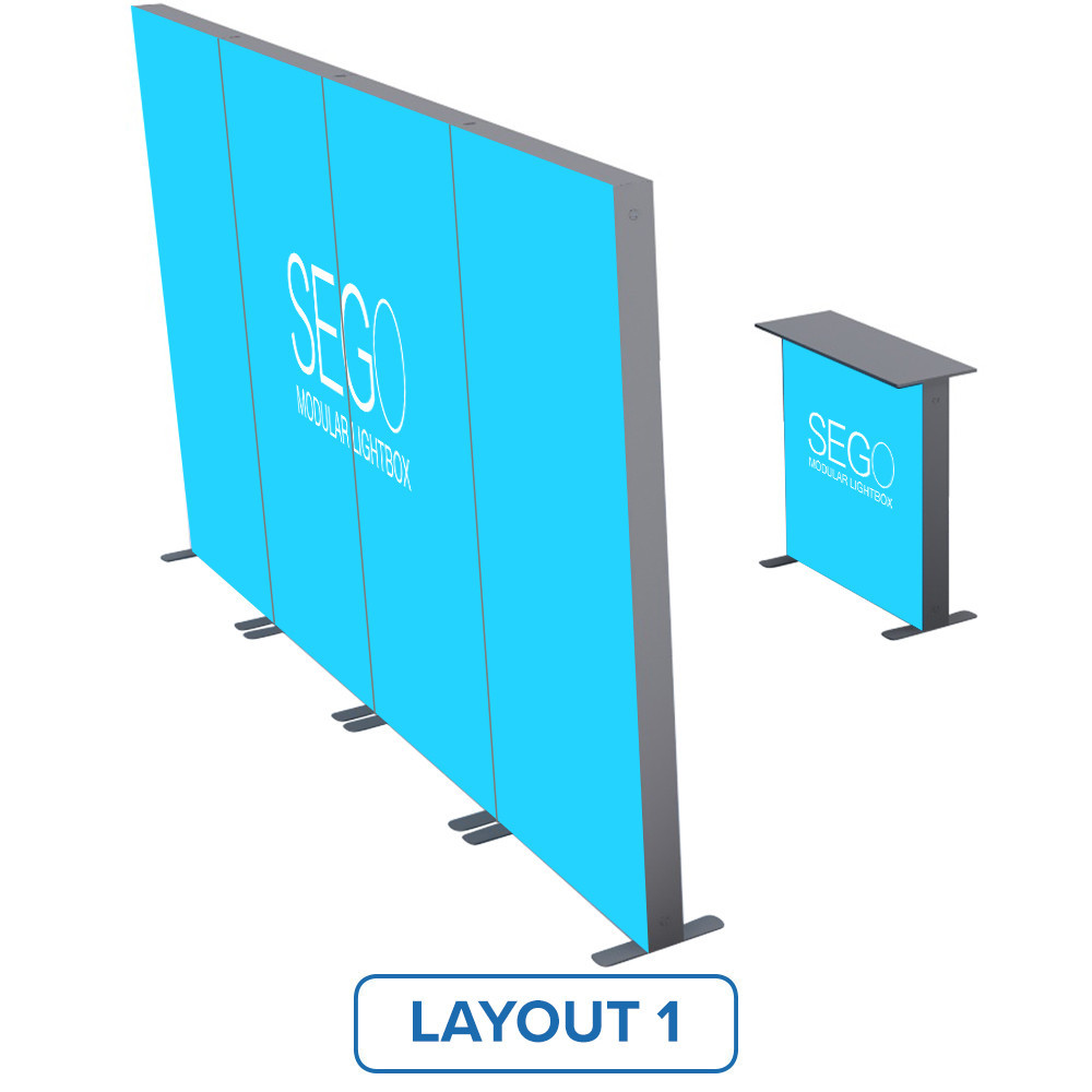10x10 SEGO Modular Lightbox Display - Kit K - GLM Displays LLC