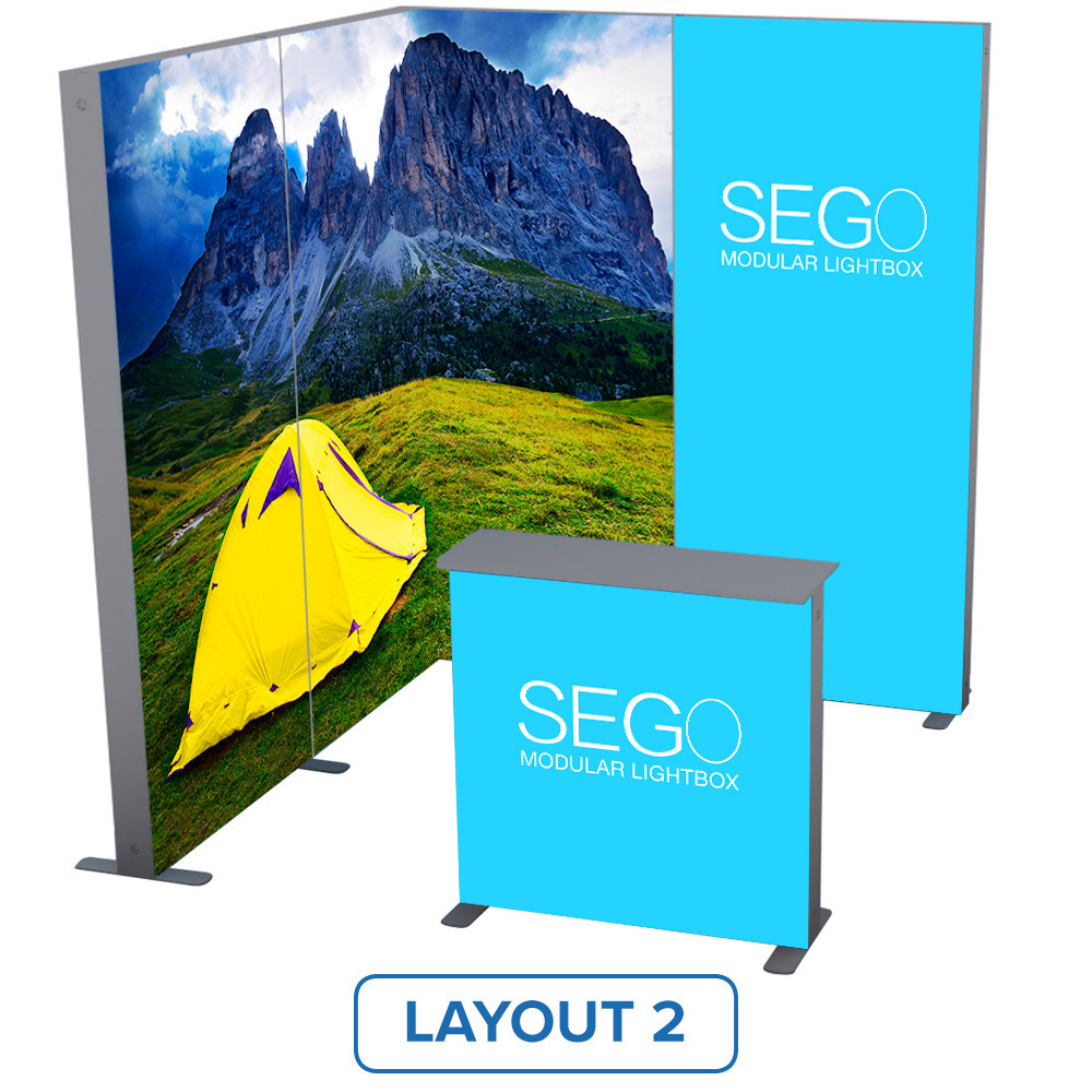 10x10 SEGO Modular Lightbox Display - Kit K - GLM Displays LLC