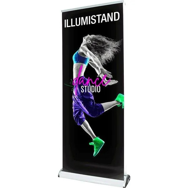 Illumistand Double Sided Light Up Retractable Banner Stand - GLM ...