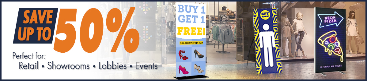 Discount Banner Stands for Trade Shows