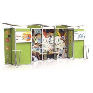 20ft Timberline™ Display with Closet Storage on Both Sides - GLM ...