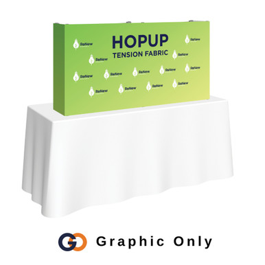5ft x 2.5ft Table Top Hopup™ Display (Graphic Only) - GLM Displays LLC