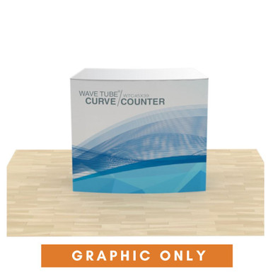 Wave Tube Curved Counter (Graphic Only) - GLM Displays LLC