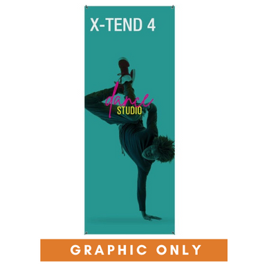 31" x 79" X-Tend 4 Spring Back Banner Stand (Graphic Only) - GLM ...