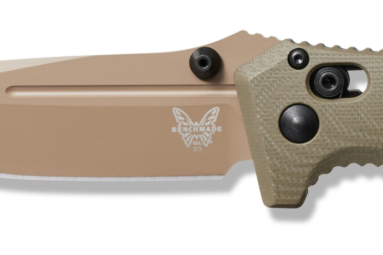 Benchmade 273 Mini Adamas Folding Knife Olive Drab G-10 Handle CPM ...