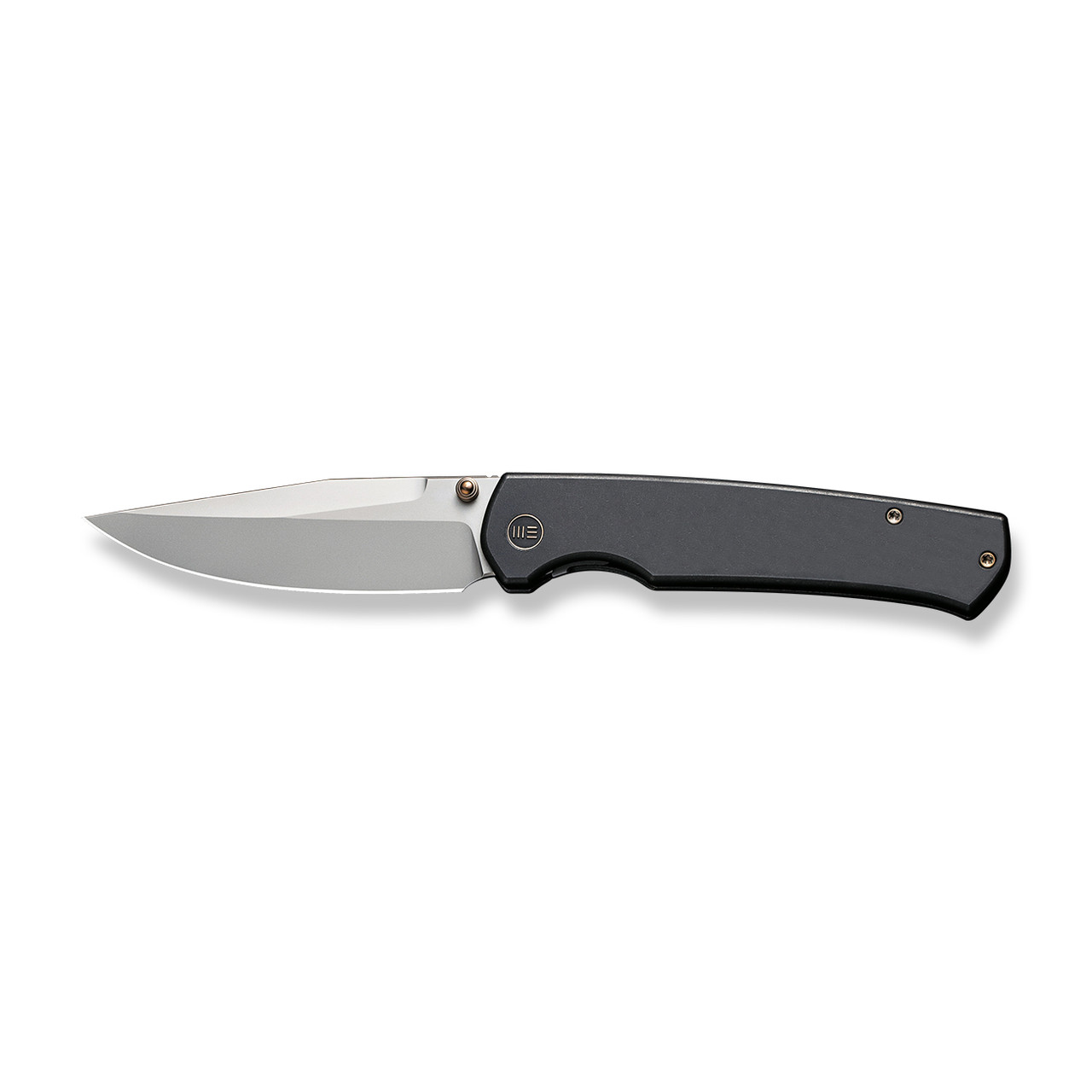 WE Evoke Folding Knife Black Titanium Handle 20CV Clip Point Plain Edge ...