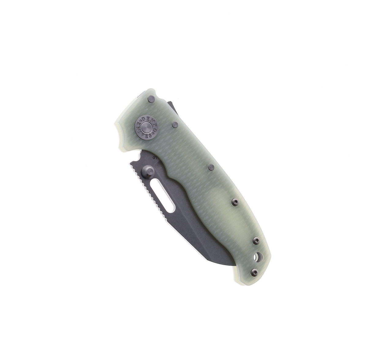 Demko AD20.5 Natural G10 Handle Shark Lock Shark Foot S35VN Plain Edge ...
