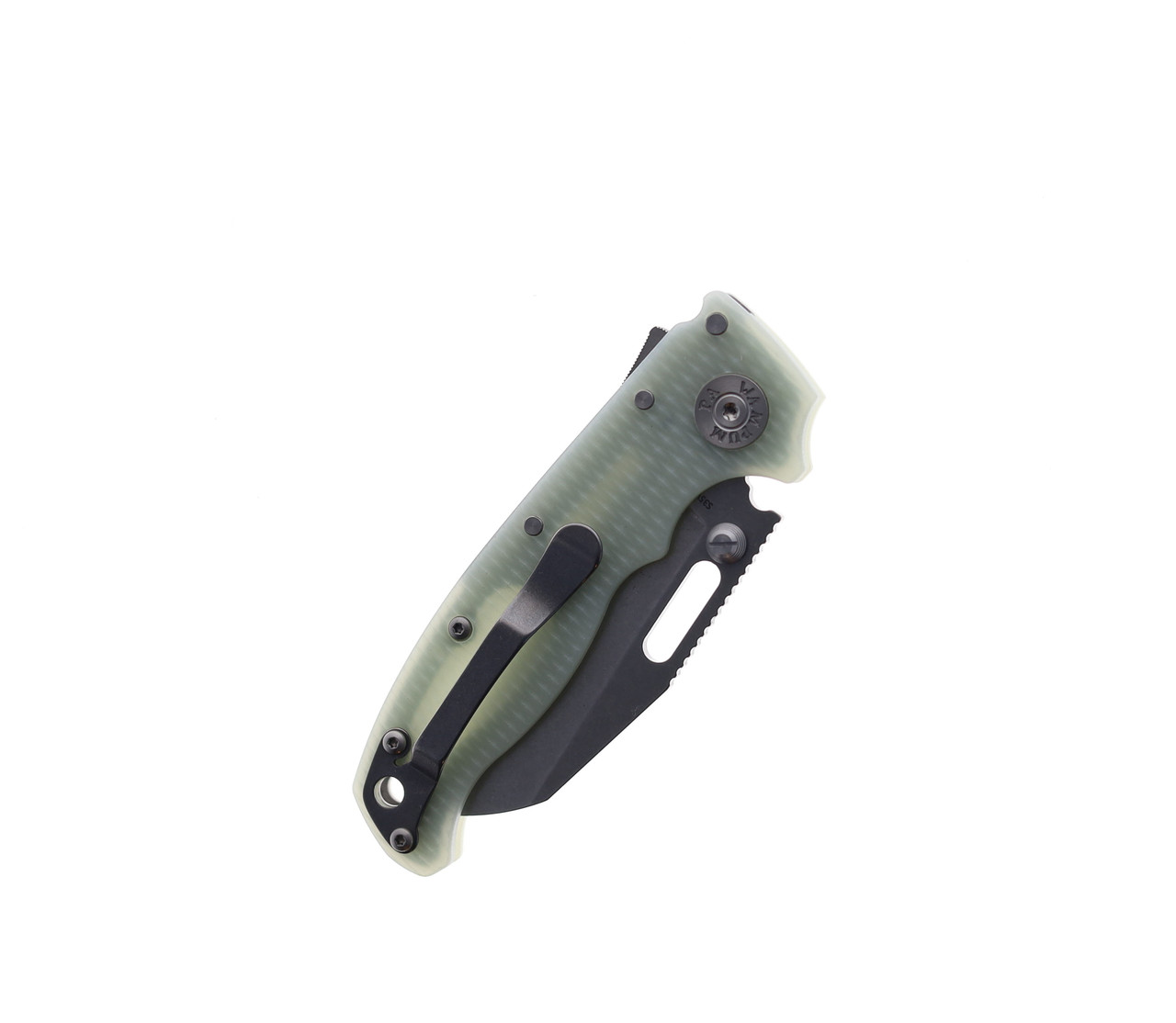 Demko AD20.5 Natural G10 Handle Shark Lock Shark Foot S35VN Plain Edge ...
