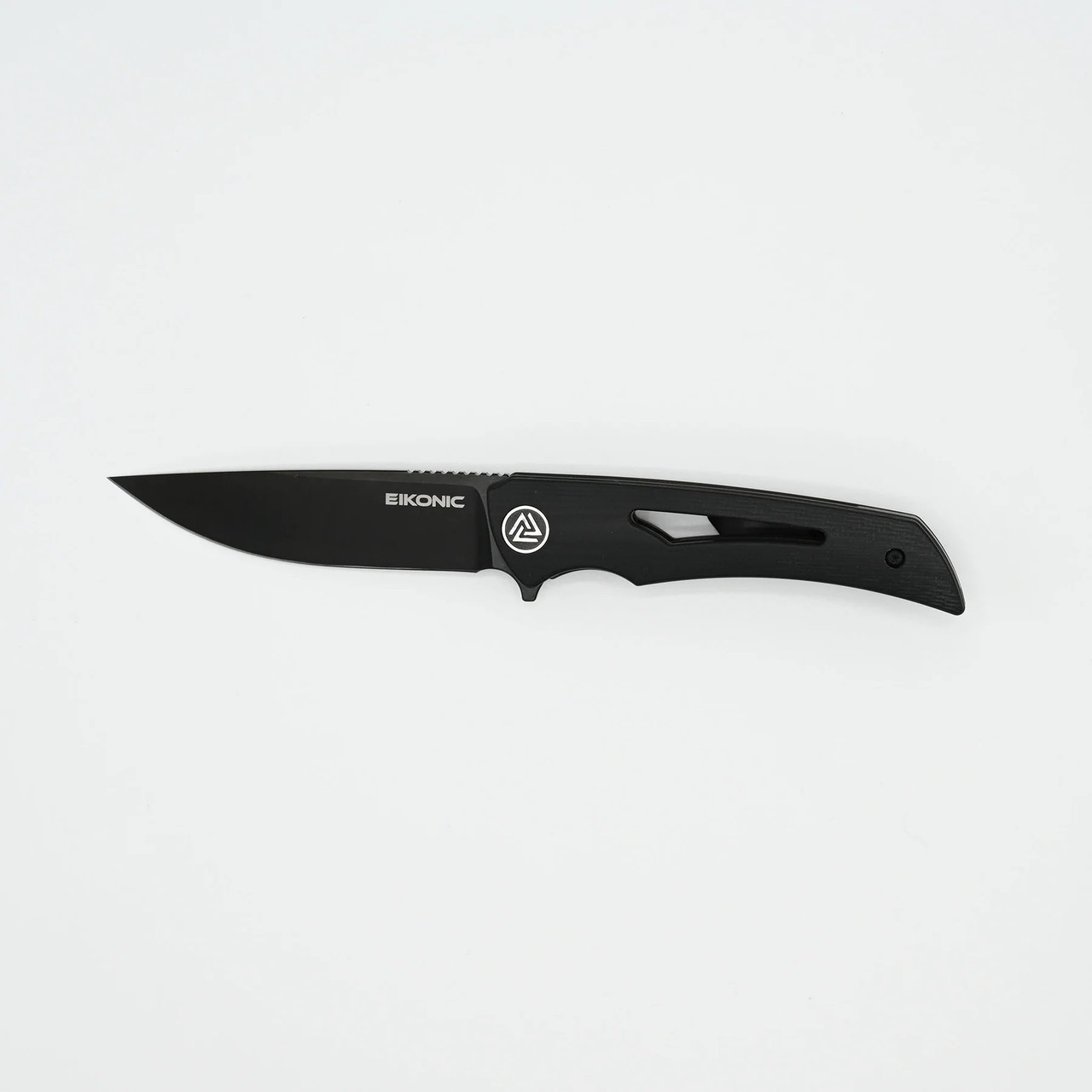 Eikonic Aperture Folding Knife Night Black G10 Handle D2 Plain Edge EI ...