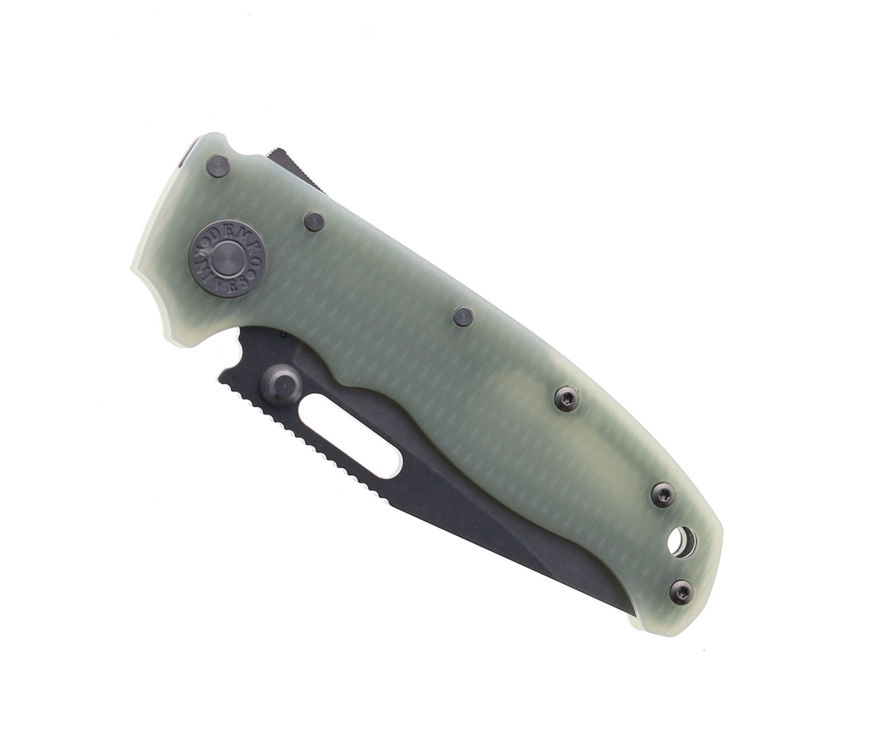 Demko AD20.5 Natural G10 Handle Shark Lock Clip Point S35VN Plain Edge ...