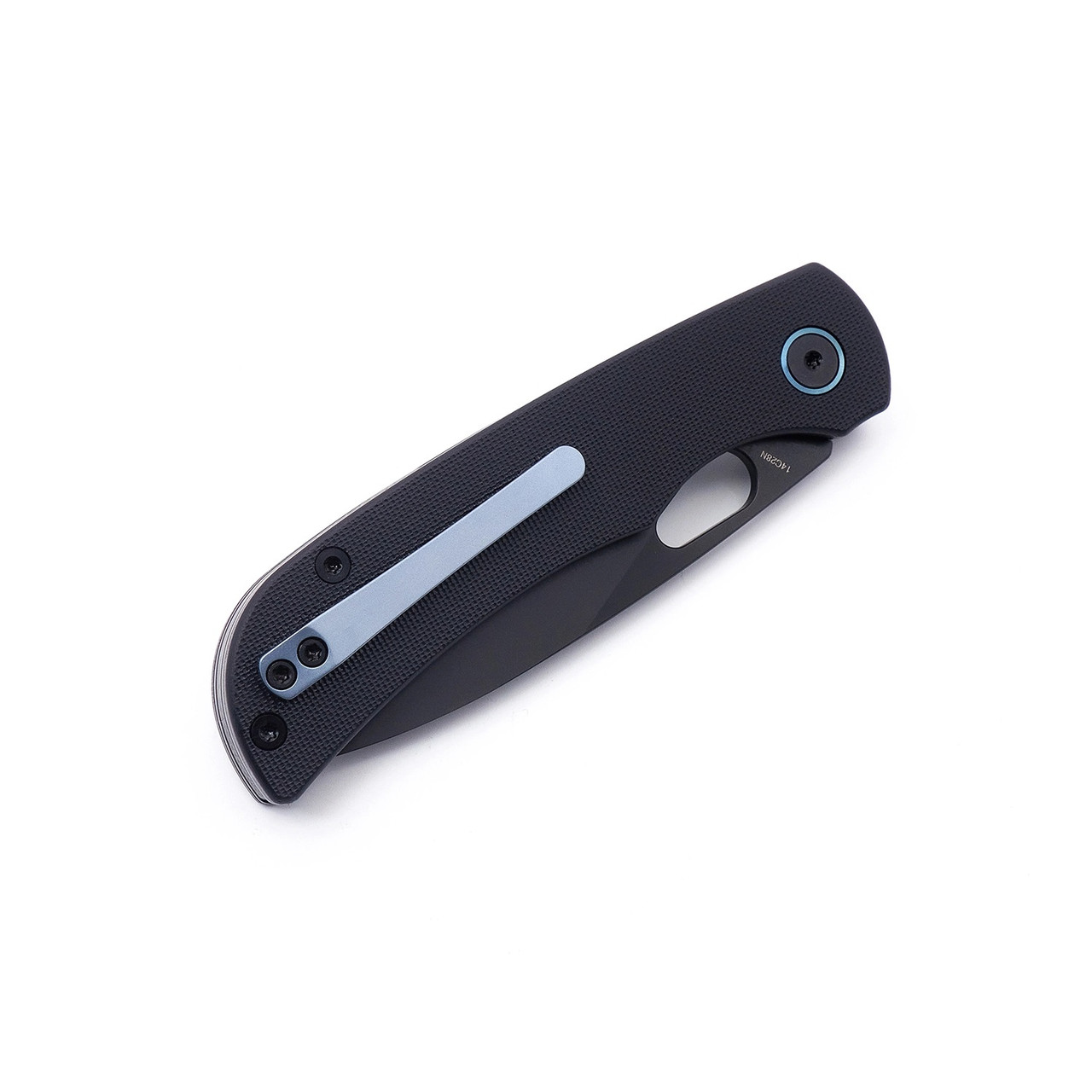 Miguron Moyarl Folding Knife Black G10 Handle 14C28N Plain Black Blade ...