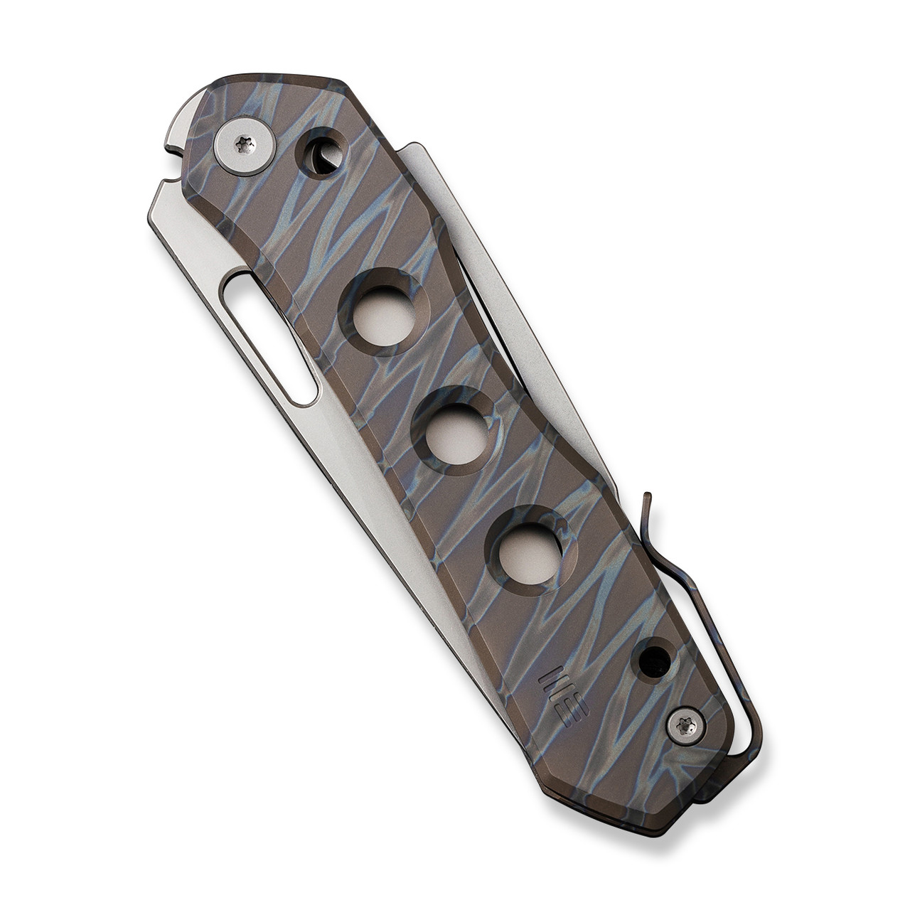 WE Vision R Folding Knife Tiger Stripe Flamed Titanium Handle 20CV ...