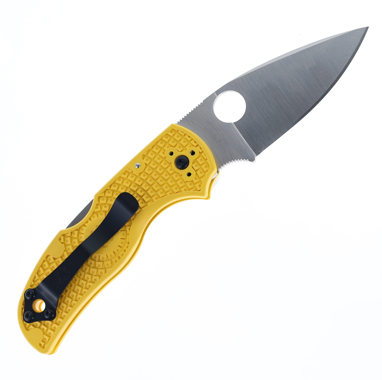 Spyderco Native 5 Salt Yellow FRN Handle Folding Knife Magnacut Steel ...