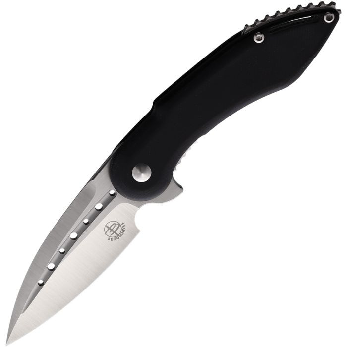 Begg Knives Mini Glimpse Folding Knife Black G10 Handle D2 Plain Edge ...