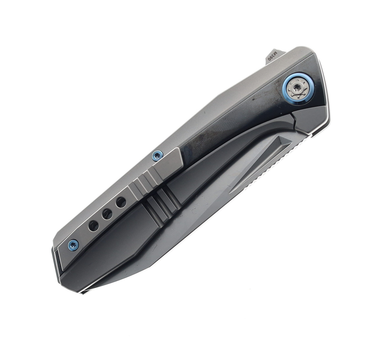 Ketuo Telson Flipper Folding Knife Titanium/Zirconium InlayHandle M390 ...