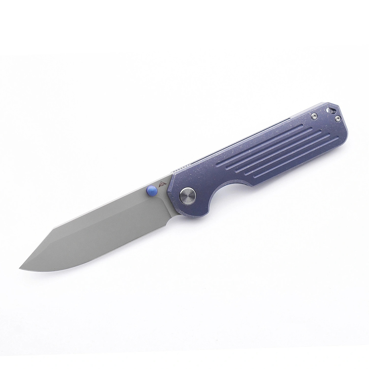 Miguron Ameight Gladiator II Folding Knife Blue Titanium Handle S90V ...