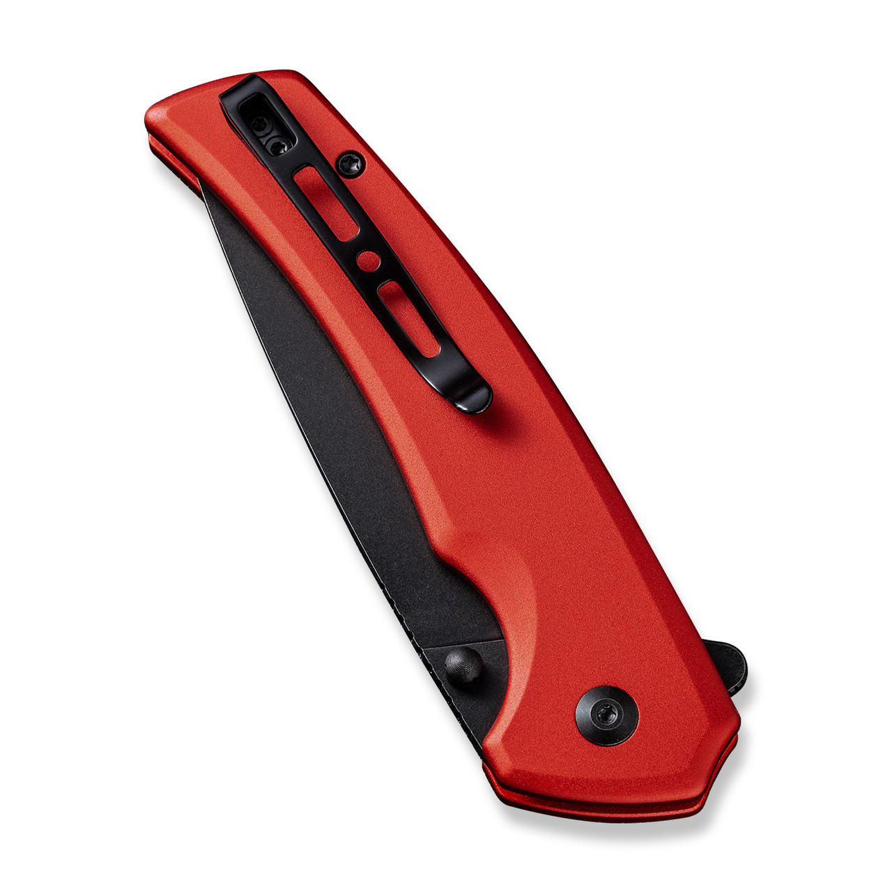 Sencut Serene Folding Knife Red Aluminum Handle D2 Drop Point Plain ...