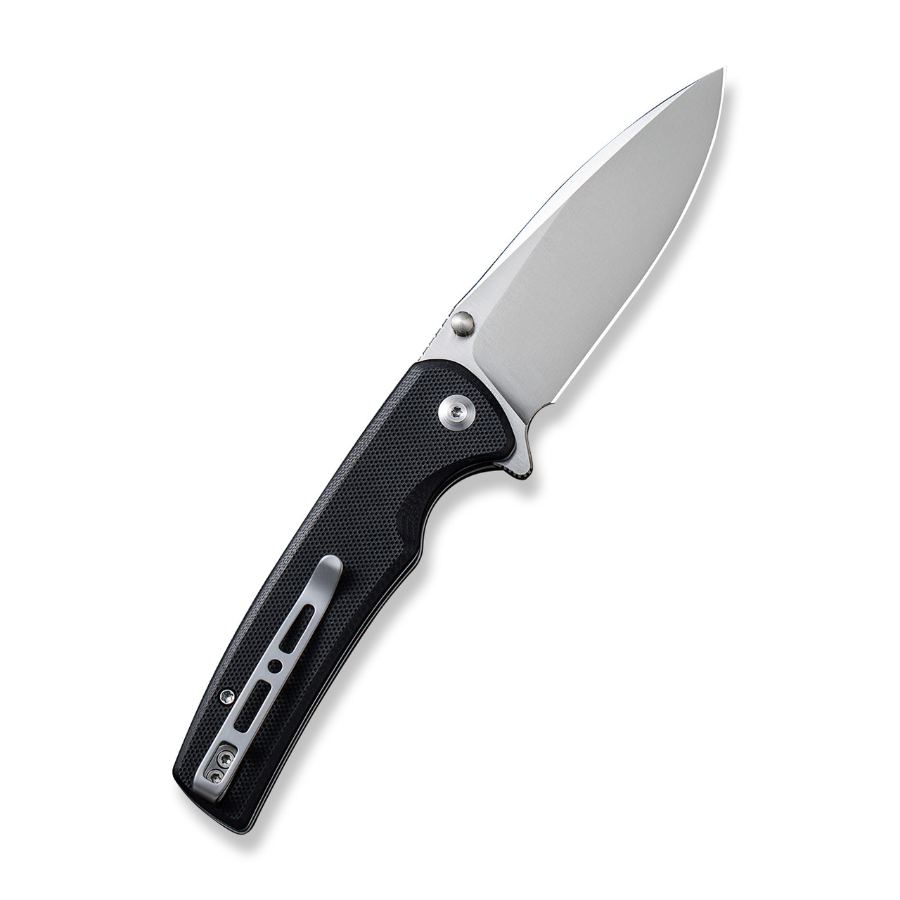 Sencut Sachse Folding Knife Black G10 Handle 9Cr18MoV Drop Point Plain ...
