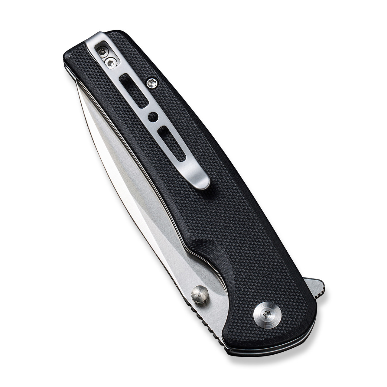Sencut Sachse Folding Knife Black G10 Handle 9Cr18MoV Drop Point Plain ...