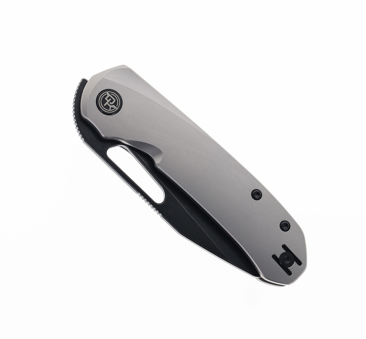Divo Buzz Reverse Tux Folding Knife Bead Blast Titanium Handle 20cv