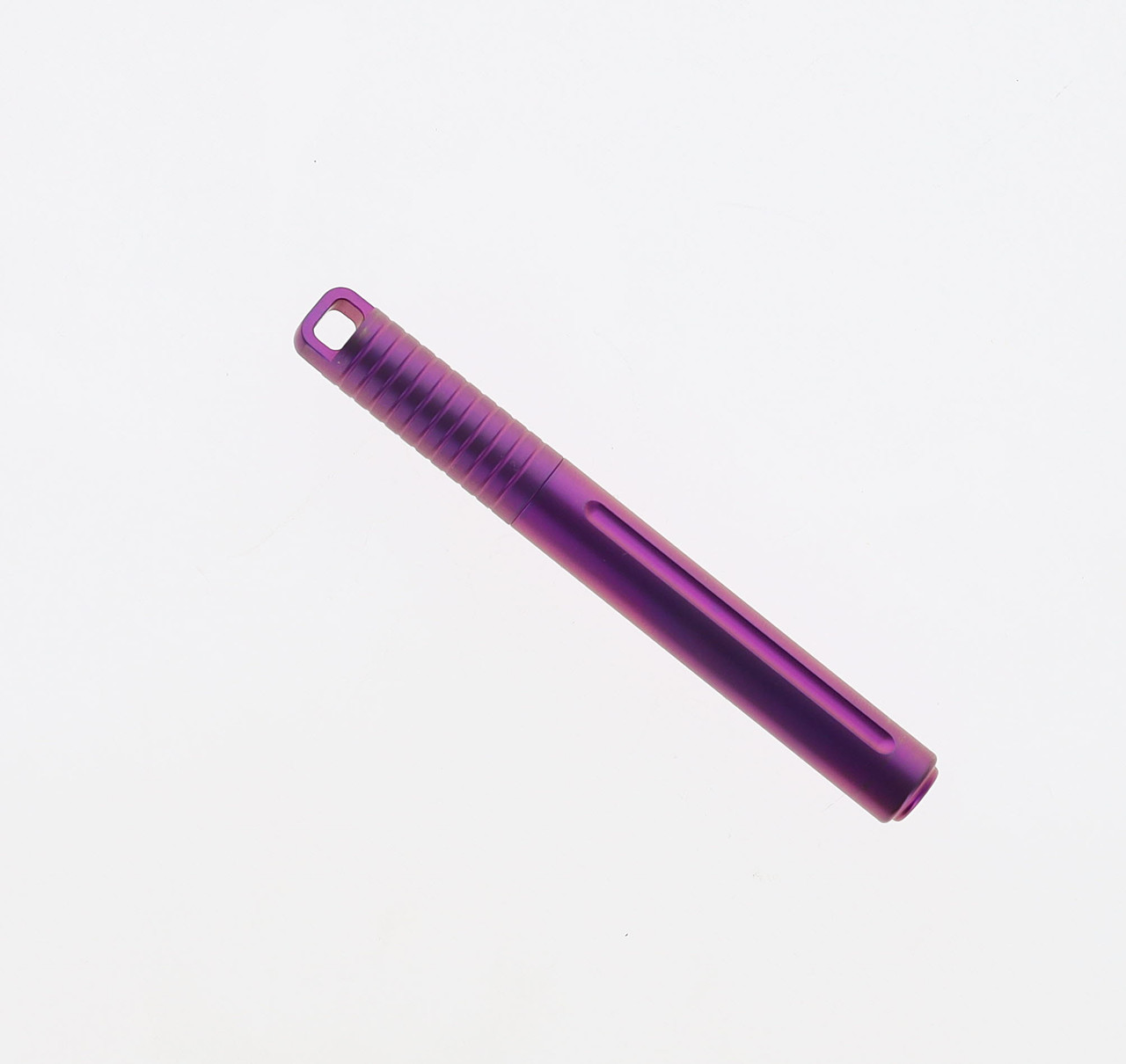 Two Sun Tactical Lock Key Ring Pen Purple Aluminum Body Black Ink ...