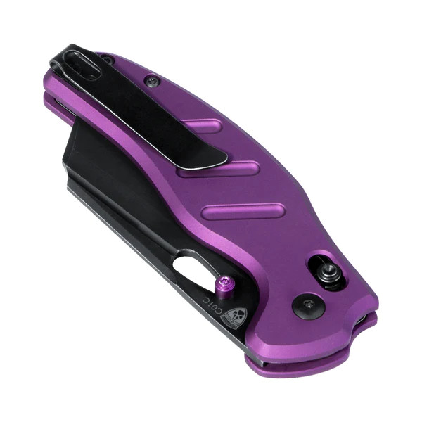 Kizer Sheepdog C01C Clutch Lock Folding Knife Purple Aluminum Handle ...