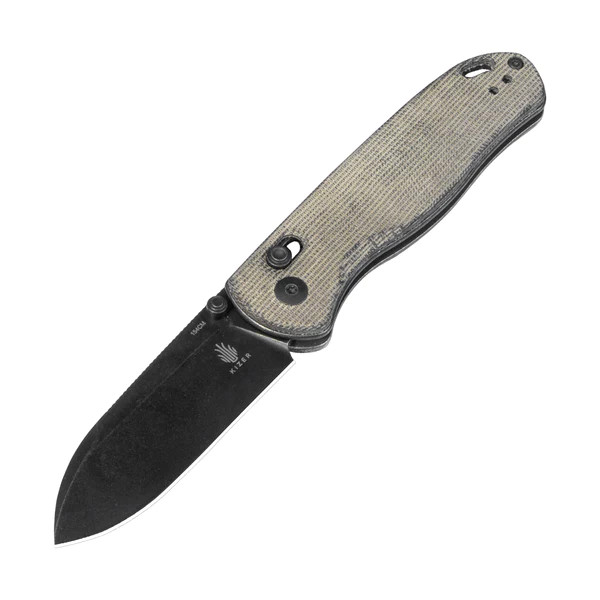 Kizer Drop Bear Clutch Lock Folding Knife Green Micarta Handle 154CM ...