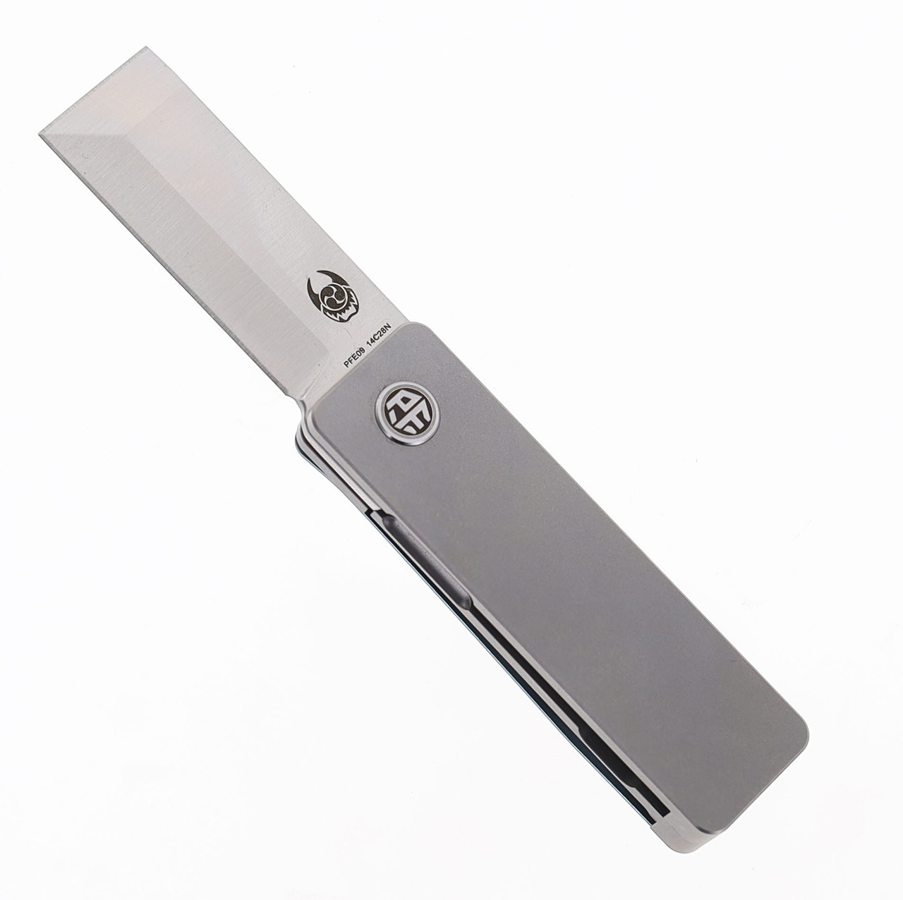Petrified Fish E09-BS Cash Front Flipper Money Clip Pocket Knife Blue ...
