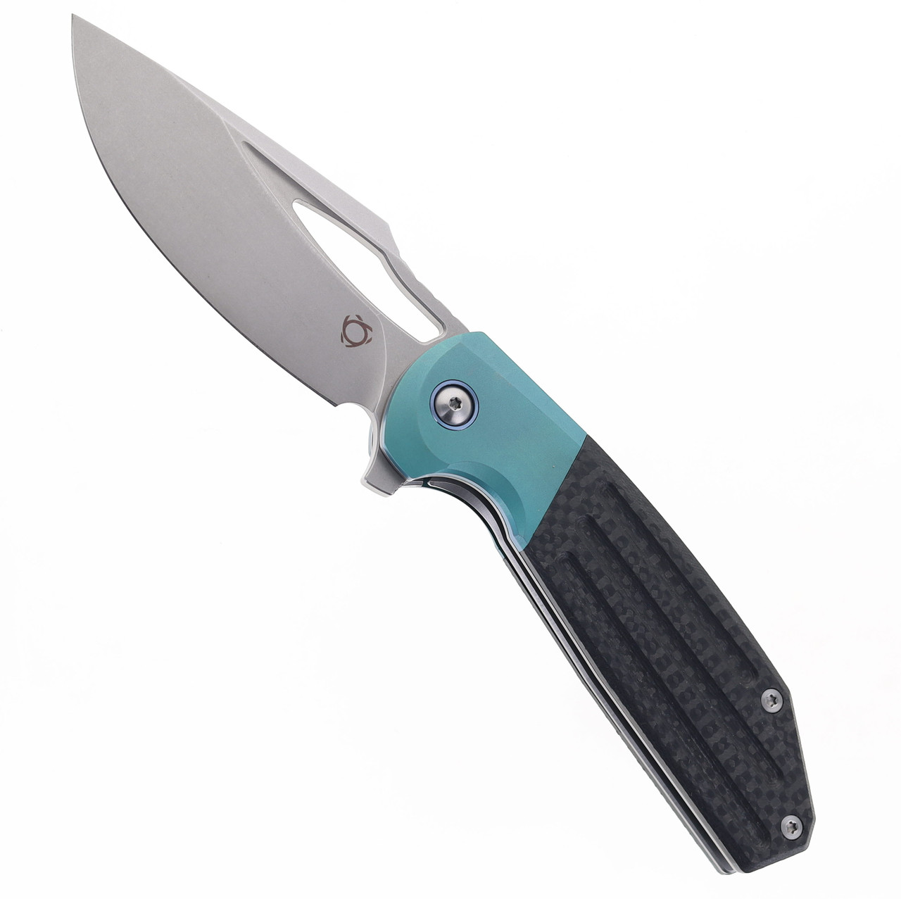 SixLeaf Jerry Jelly Pocket Knife Plain Edge D2 Blade Green Titanium ...