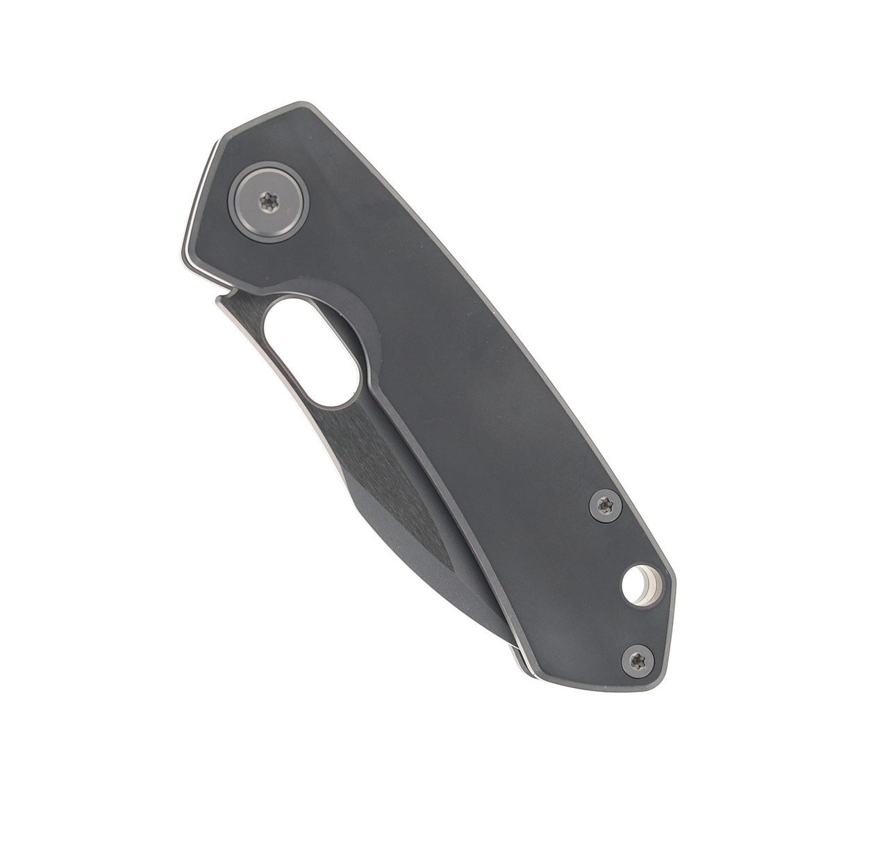 Maxace Meerkat Folding Knife Dark Grey Titanium Handle S90V Plain Edge M13B