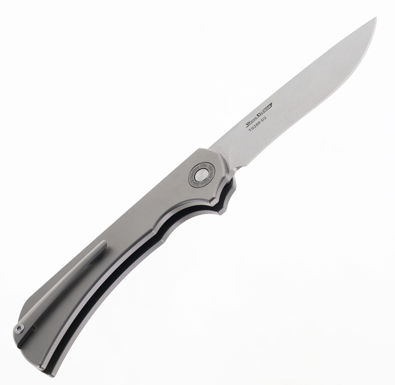 TwoSun Wong Design Folding Knife Stonewashed D2 Blade New Style Lock TS289