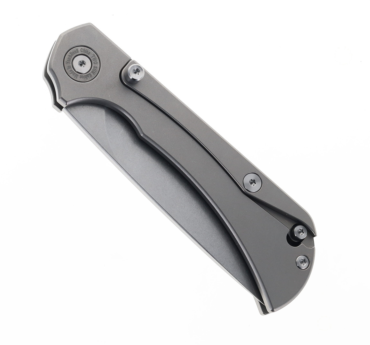 TwoSun Wong Design Folding Knife Stonewashed D2 Blade New Style Lock TS289