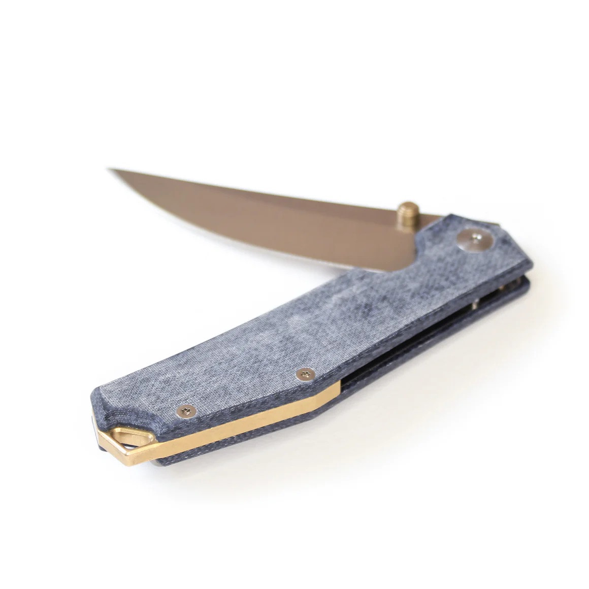 Giant Mouse Knives ACE Clyde Folding Knife Blue Denim Micarta Handle ...