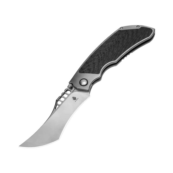 Kizer Huntsmen Pocket Knife Titanium and Carbon Fiber Handle S35VN ...
