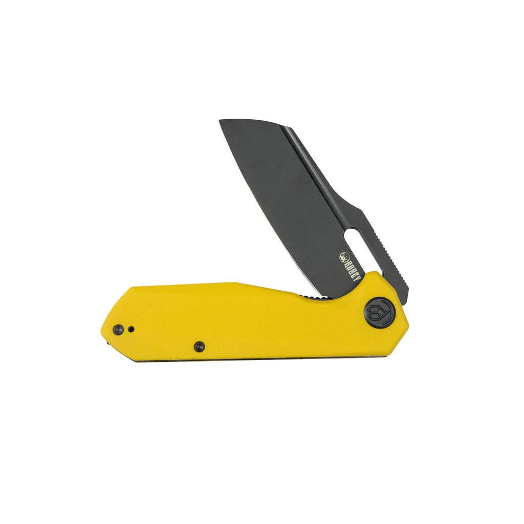 Kubey Atlas Liner Lock Folding Knife Yellow G10 Handle 14C28N ...