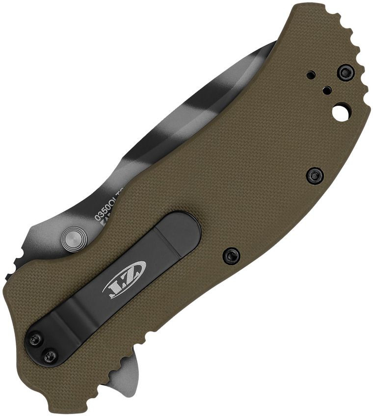 Zero Tolerance Linerlock Folding Knife Green G10 Handle Magnacut Tiger ...