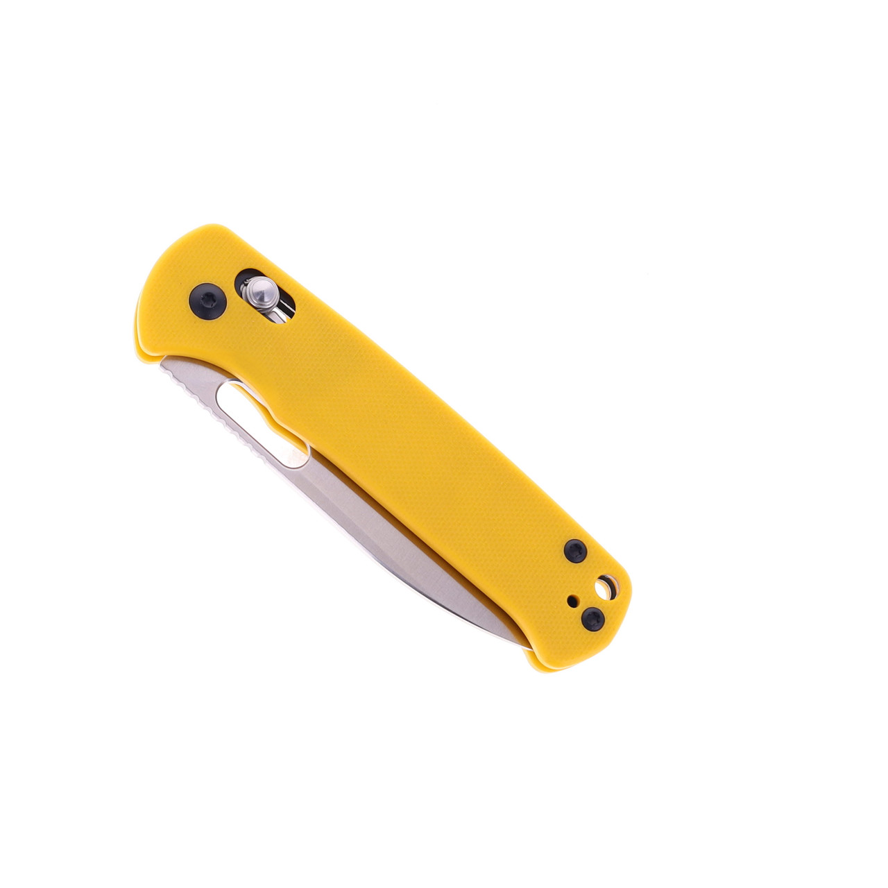 CJRB Hectare Pocket Knife Crossbar Lock Yellow G10 Handle AR-RPM9 Steel ...