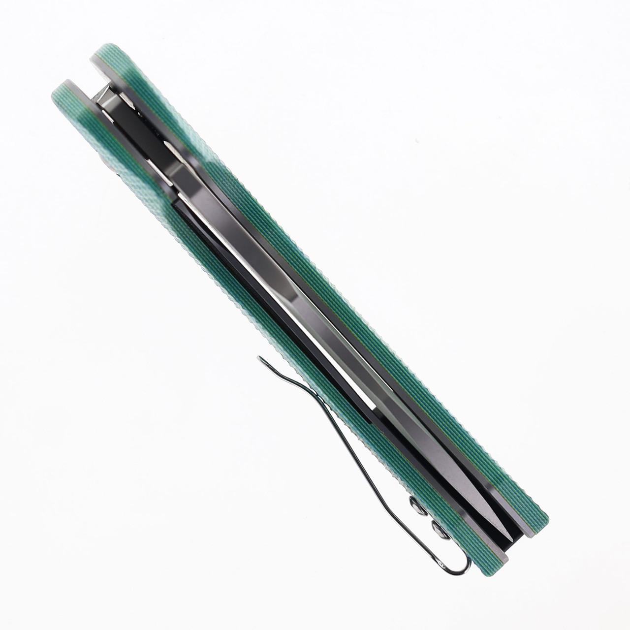 SixLeaf Folding Knife Green G10 Handle D2 Plain Edge SL-02-Green