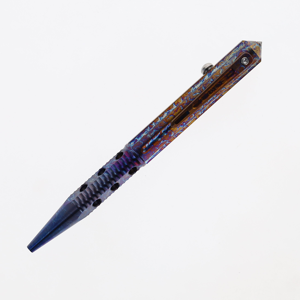 Two Sun Tactical Pen Color Titanium Body Black Ink TSPen-19-COL