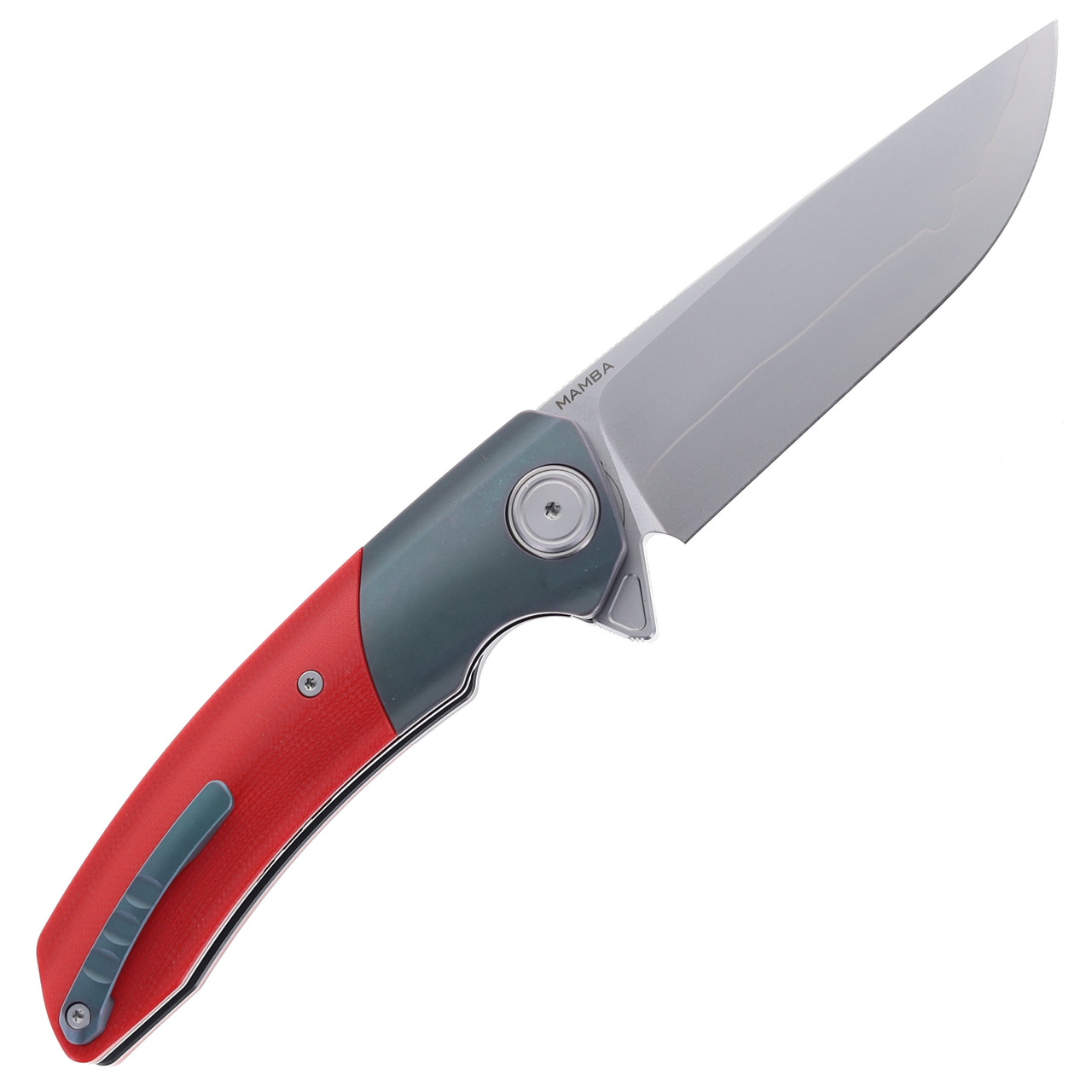 Maxace Mamba Folding Knife Red G10 Handle SLD-Magic Plain Edge M16F