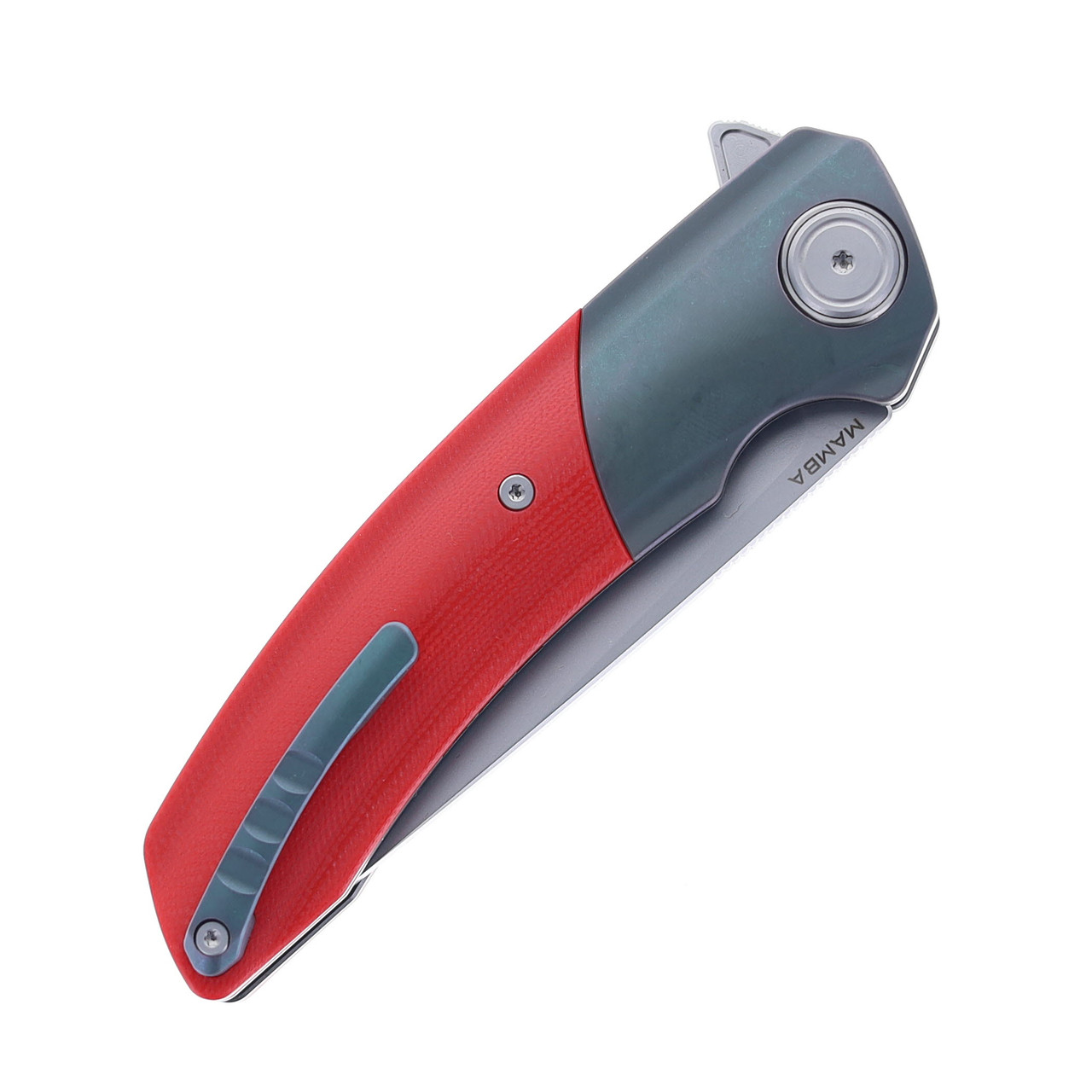 Maxace Mamba Folding Knife Red G10 Handle SLD-Magic Plain Edge M16F