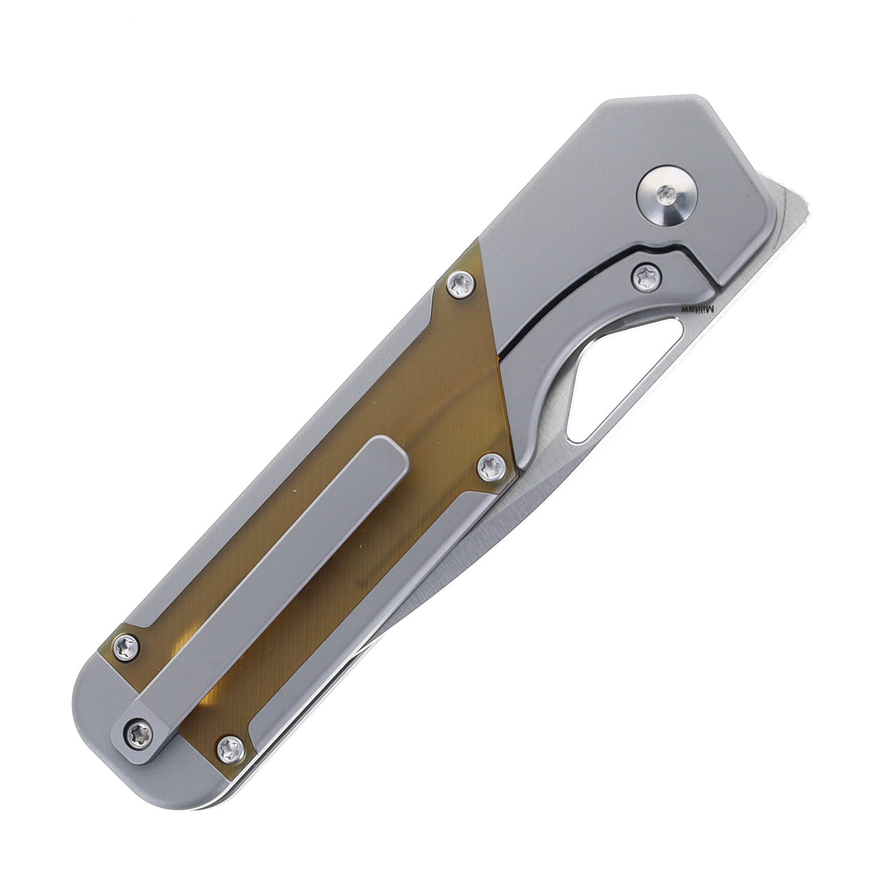 WMK Kizer Militaw Knife - Ti & Ultem, 154CM Steel