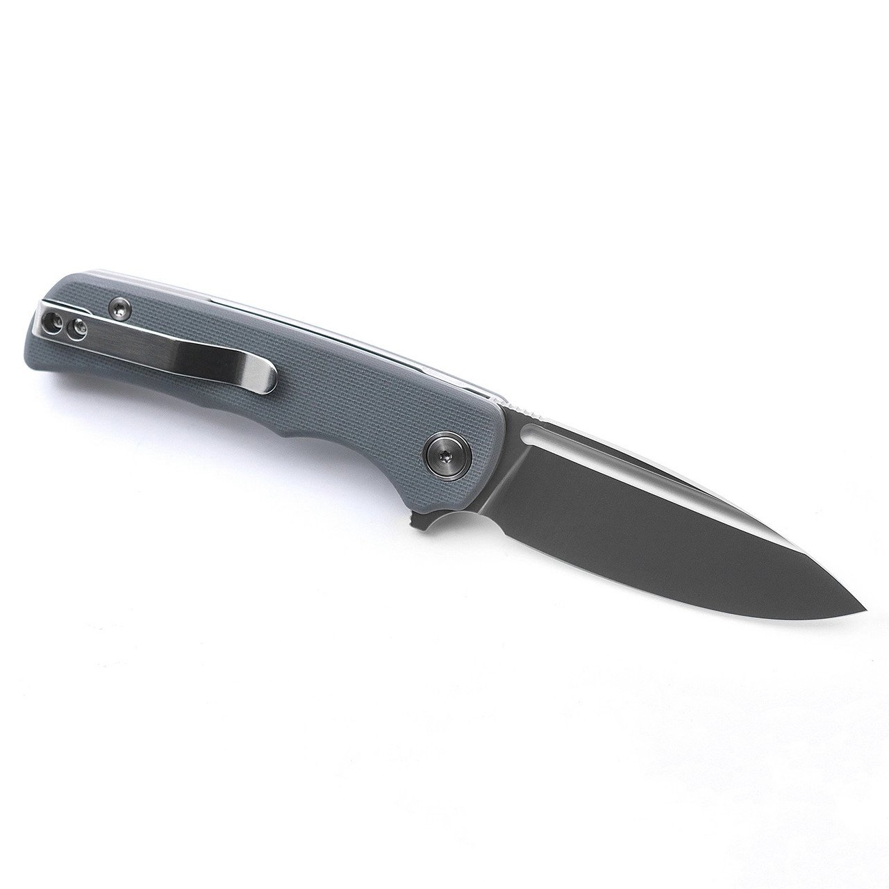 Miguron Talism Folding Knife Grey G10 Handle D2 Plain Satin Blade MGR-810DG