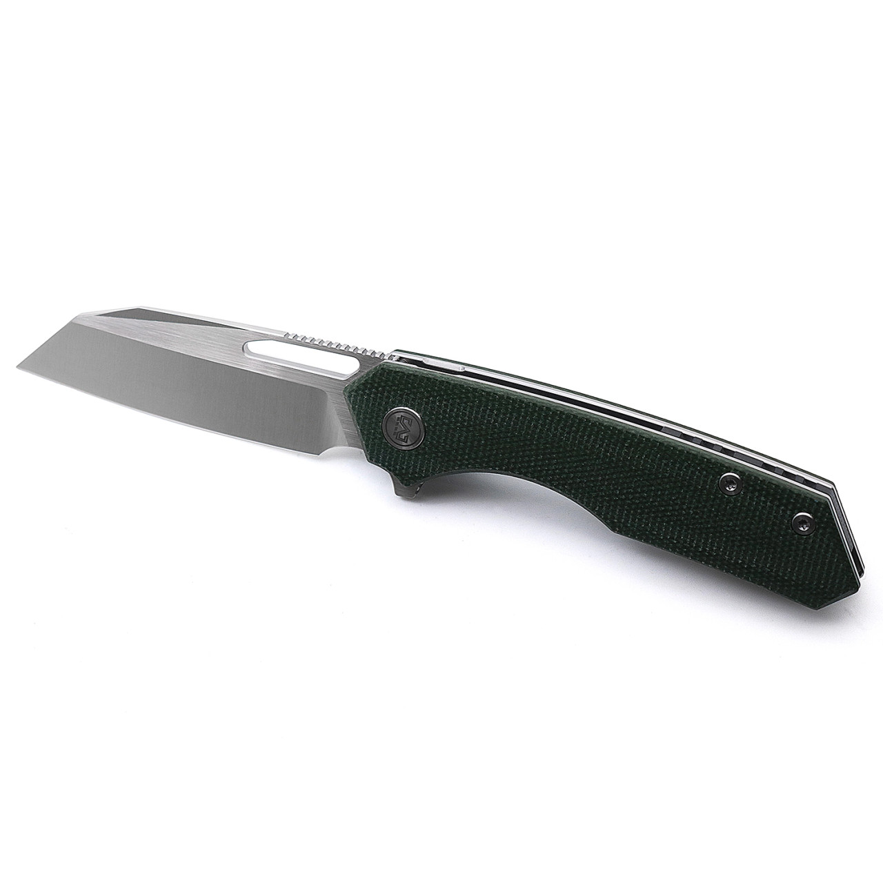 Miguron Knives Keryx Flipper Folding Knife 14C28N Satin Blade Green ...